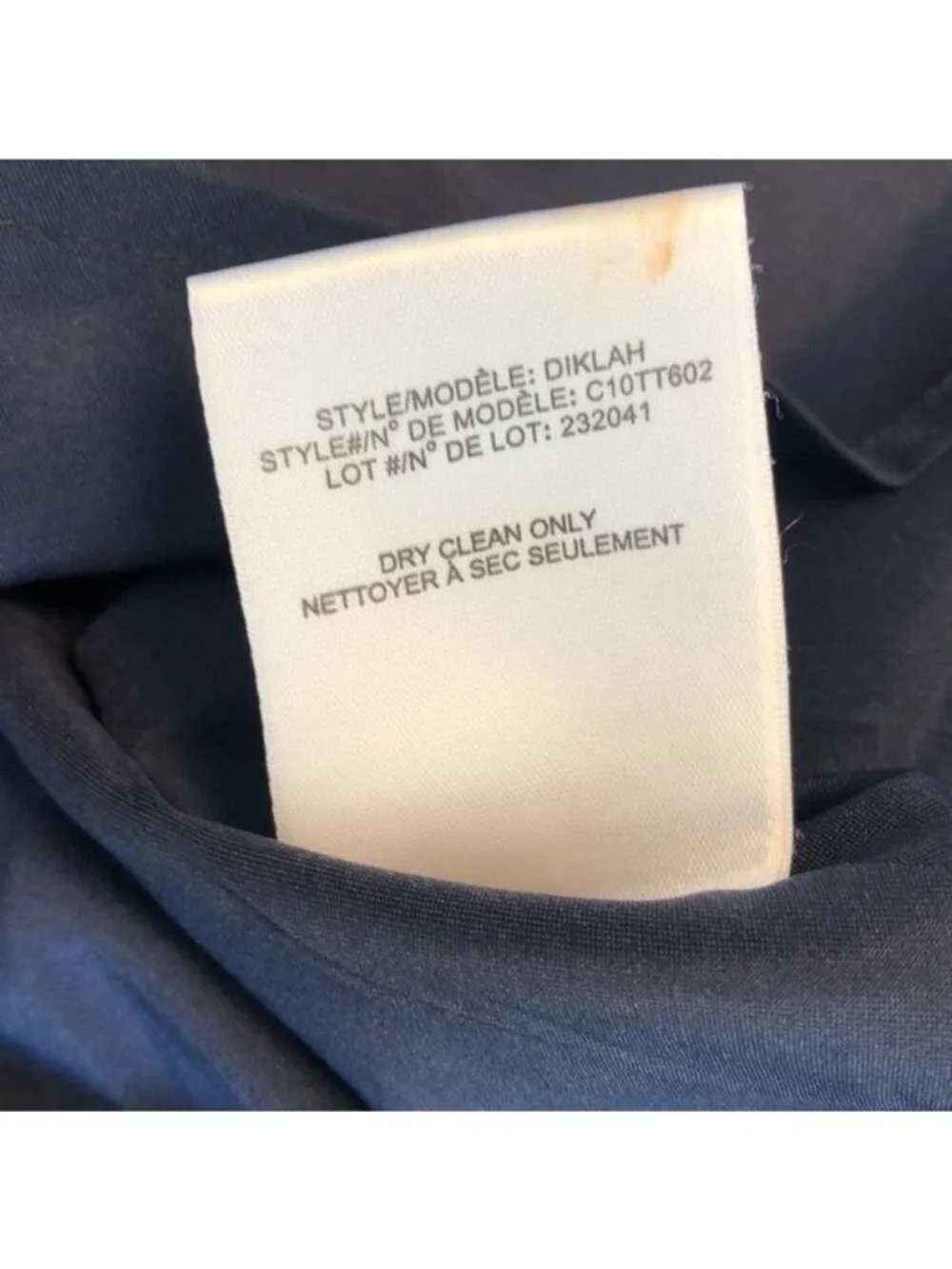 Theyskens' Theory | Dresses | Theyskens Theory Blue Black Tweed Diklah ...